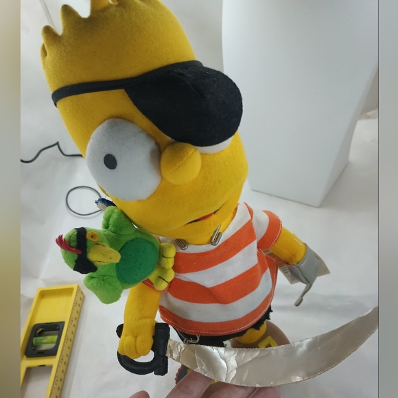 20th Century Fox | Toys | Vintage Bart Simpson Pirate Plush Doll ...